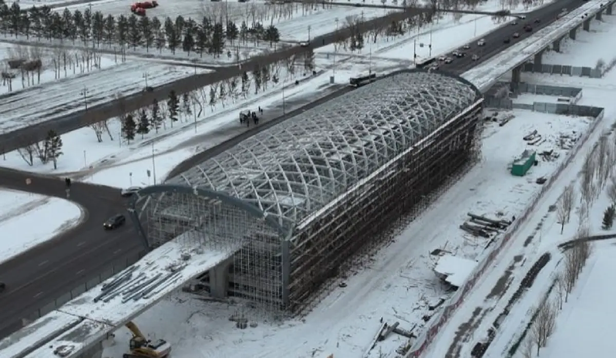 Астанадағы LRT станцияларының негізгі құрылысы аяқталды - AstanaNews